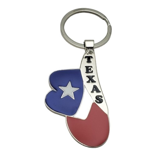 Texas Cowboy Hat Metal Keychain Key Ring Souvenir Travel Tourist Lone ...