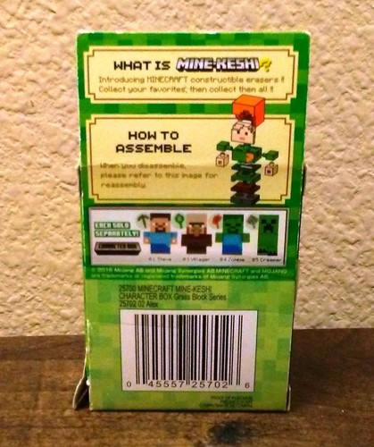 Mine-Keshi Minecraft Alex Character Box - Bandai - RARE HTF Minecraft ...