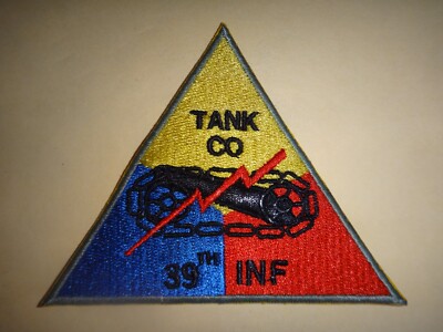 US Army 39th Infantry Regiment TANK Company Patch | eBay