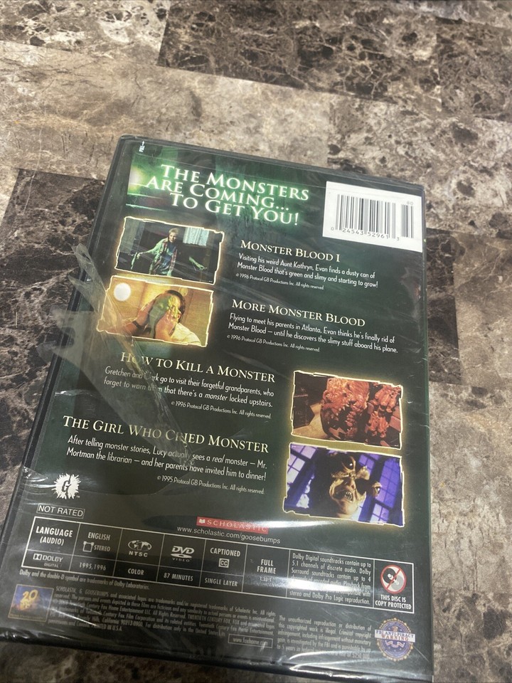 NEW: Goosebumps: Monster Blood (DVD, 2008) R.L. Stine FREE SHIPPING ...