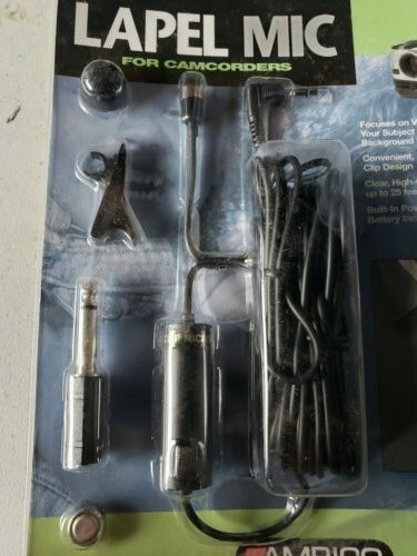 Ambico V-0625 Lapel Microphone Camcorder Mic 2002 Recoton Accessories ...