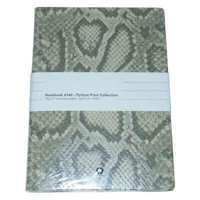 New Montblanc Fine Stationery Python Print Roccia Lined Notebook #146 A5 119518 | eBay