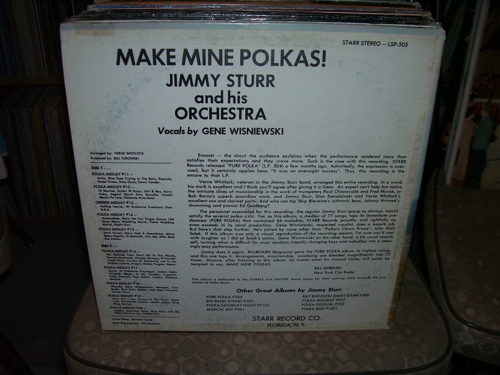 JIMMY STURR & GENE WISNIEWSKI, Polka Music, Starr # 505 | eBay