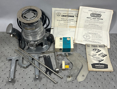 Vintage Pistol Grip Craftsman Router 1 HP 315.25031 With Attachments ...