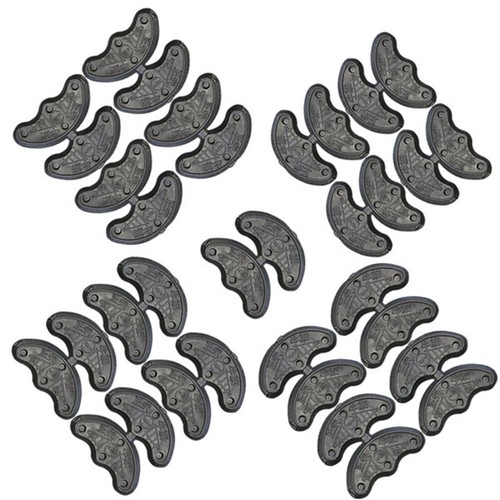 10Pcs/5 Pairs Rubber Heel Savers Toe Plates Taps DIY Shoe Repair Pads ...