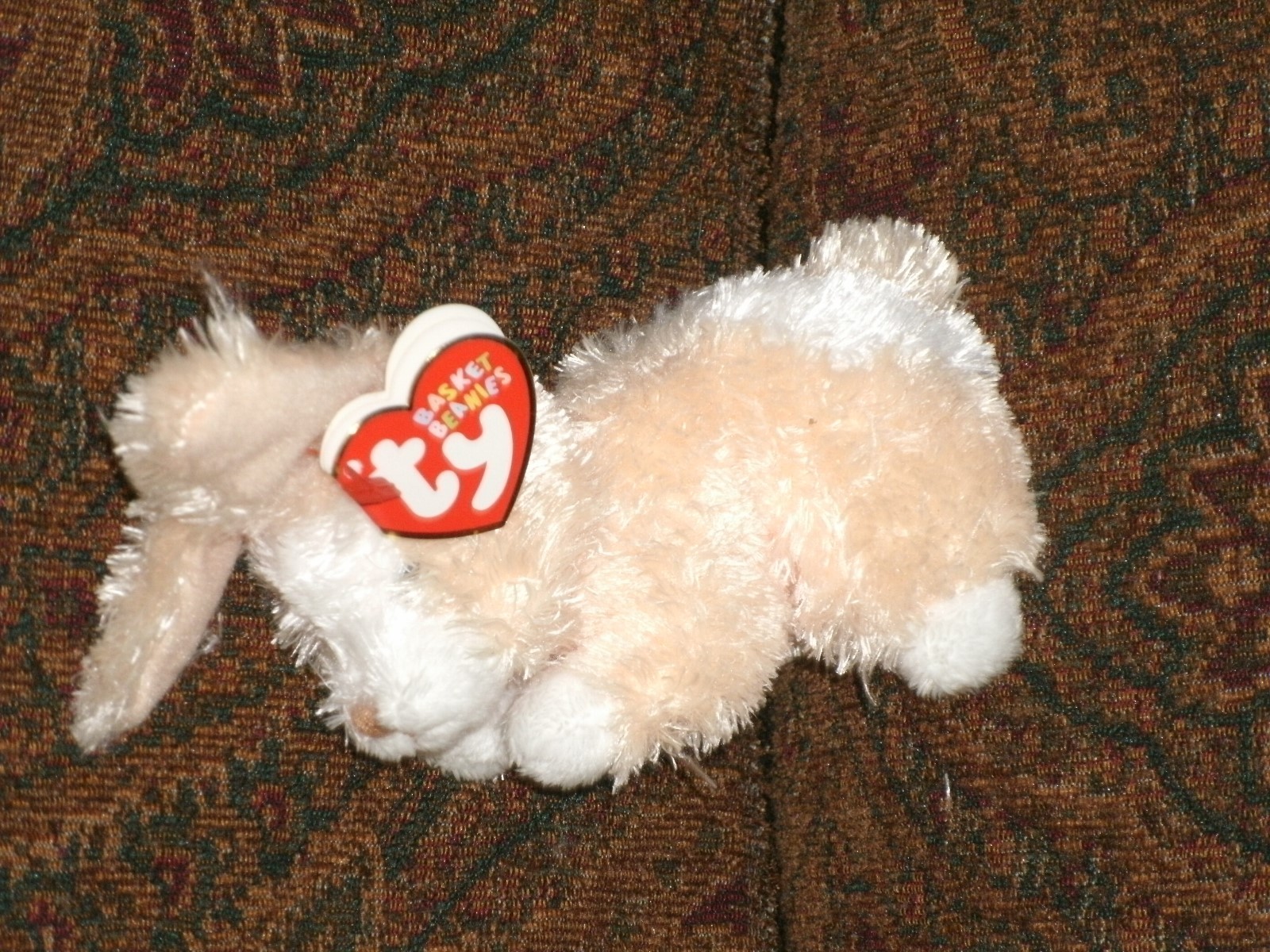 Ty Basket Beanies Stuffed Plush Mini Easter Rabbit Cream 35135 Topsy ...