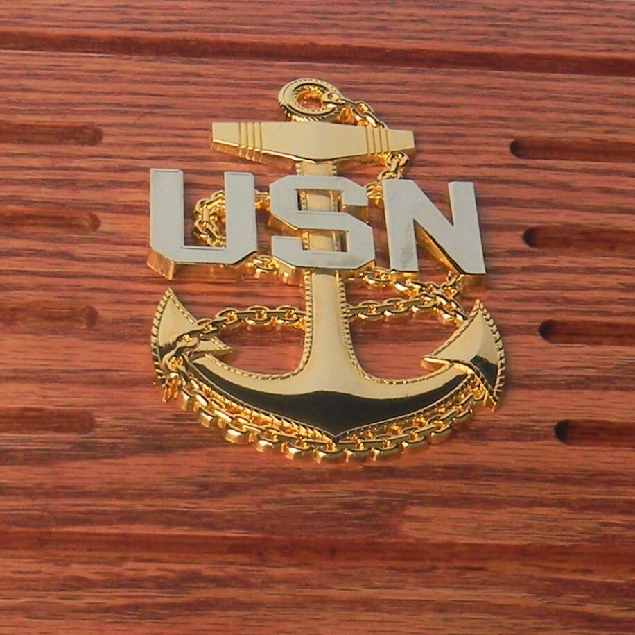 Navy Chief Anchors Navy Chief "Tri Anchor" Two Finger Ring CPO Chief