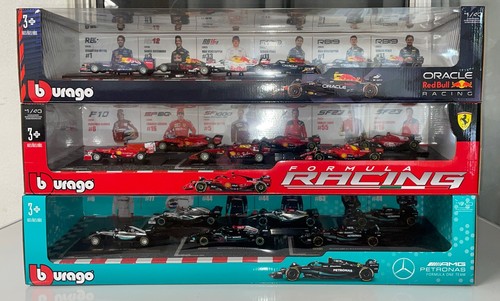 Burago F1 1:43 Scale Diecast Oracle Racing Formula Racing 6- Pack Car ...