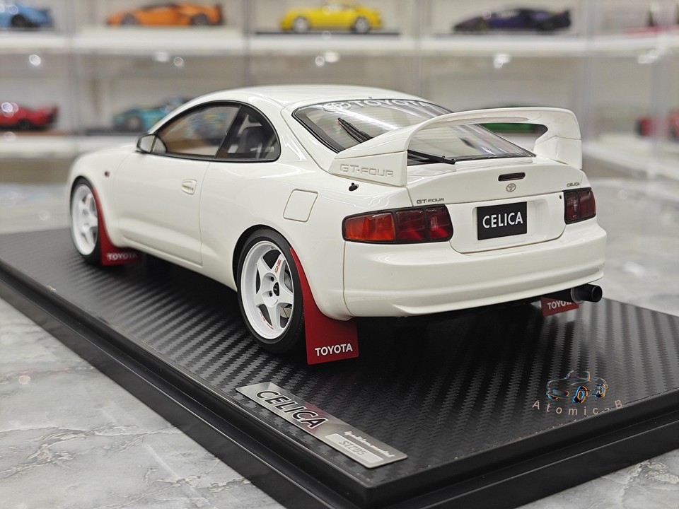 ignition model IG 1:18 Toyota Celica GT-FOUR ST205 White resin car ...