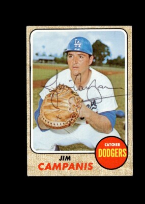 Jim Campanis 1968 Topps Dodgers authentic autographed card | eBay