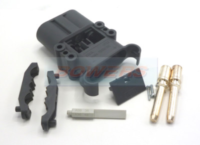 BLACK MALE 50mm ANDERSON PLUG SB320 HOUSING CONTACTS HIGH CURRENT ...