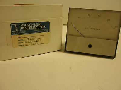 Weschler Instruments Panel Meter 420G 0 - 100 DCA | eBay