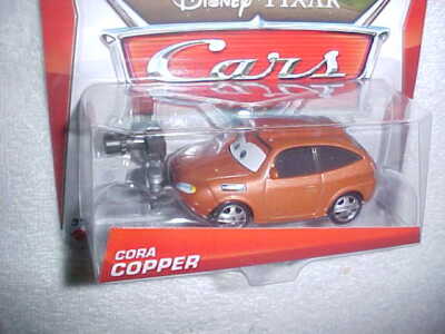 DISNEY PIXAR CARS "CORA COPPER" NEW RACING SPORTS NETWORK DIECAST CAR ...