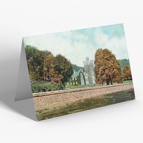 GREETING CARD - Vintage Scotland - Glen Caladh Castle, Kyles of Bute (a ...