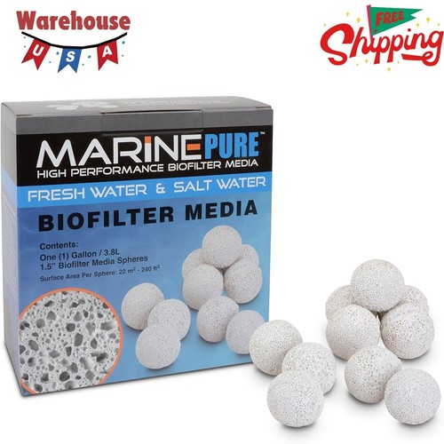 1.5-Inch Sphere Bio-Filter Media for Marine and Freshwater Aquariums, 1 ...