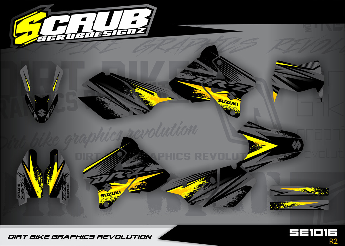 Suzuki Dr Logos Decals Stickers And Graphics Mxgone Best Moto Decals