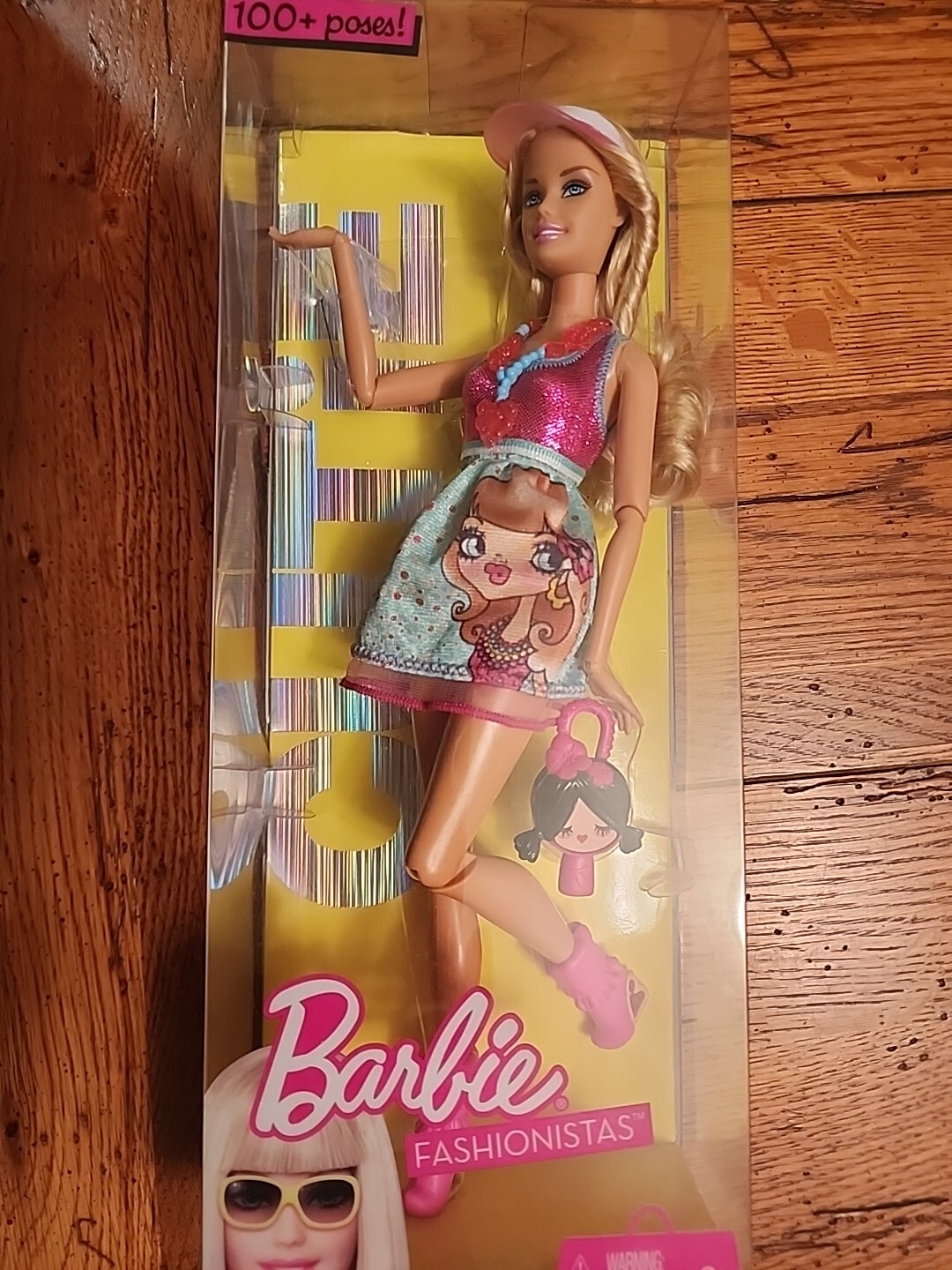 Barbie Fashionistas Cutie Fashion Doll 100+ Poses #T3324 Visor Necklace ...