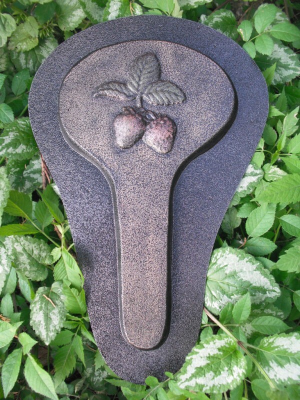 Strawberries plant spike mold cement plaster resin casting mould 11" x ...