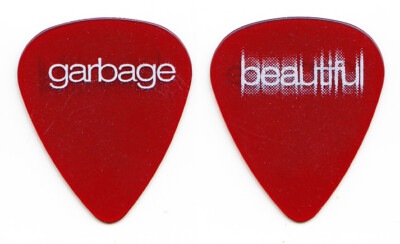 Garbage Shirley Manson Clear Dark Red Guitar Pick - 2001 Beautiful Garbage Tour | eBay