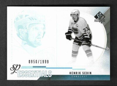 HENRIK SEDIN 2010-11 SP AUTHENTIC SP ESSENTIALS SP INSERT #178 950/1999 ...