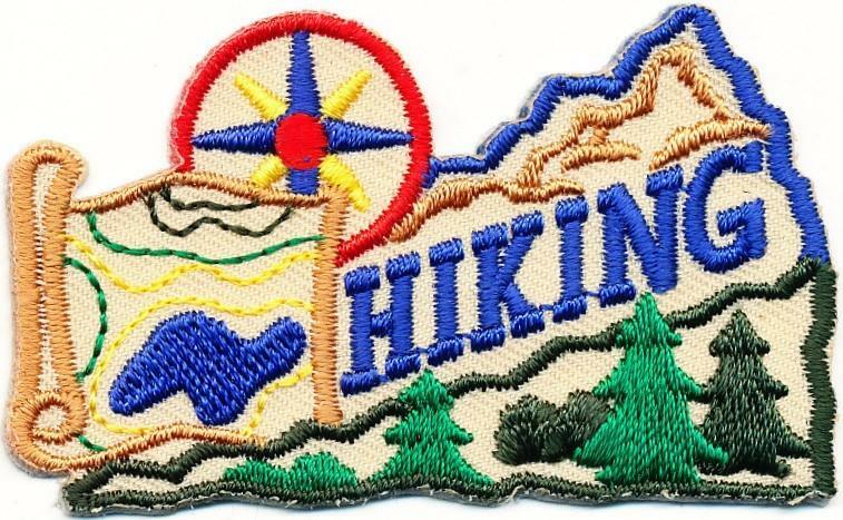 Boy Girl Trail HIKING HIKE Hiker Trip Fun Patches Crests GUIDES SCOUTS ...