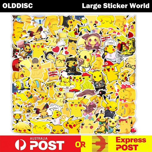 50pcs Game Pokemon Go Pikachu Vinyl Stickers Snowboard Luggage Car ...