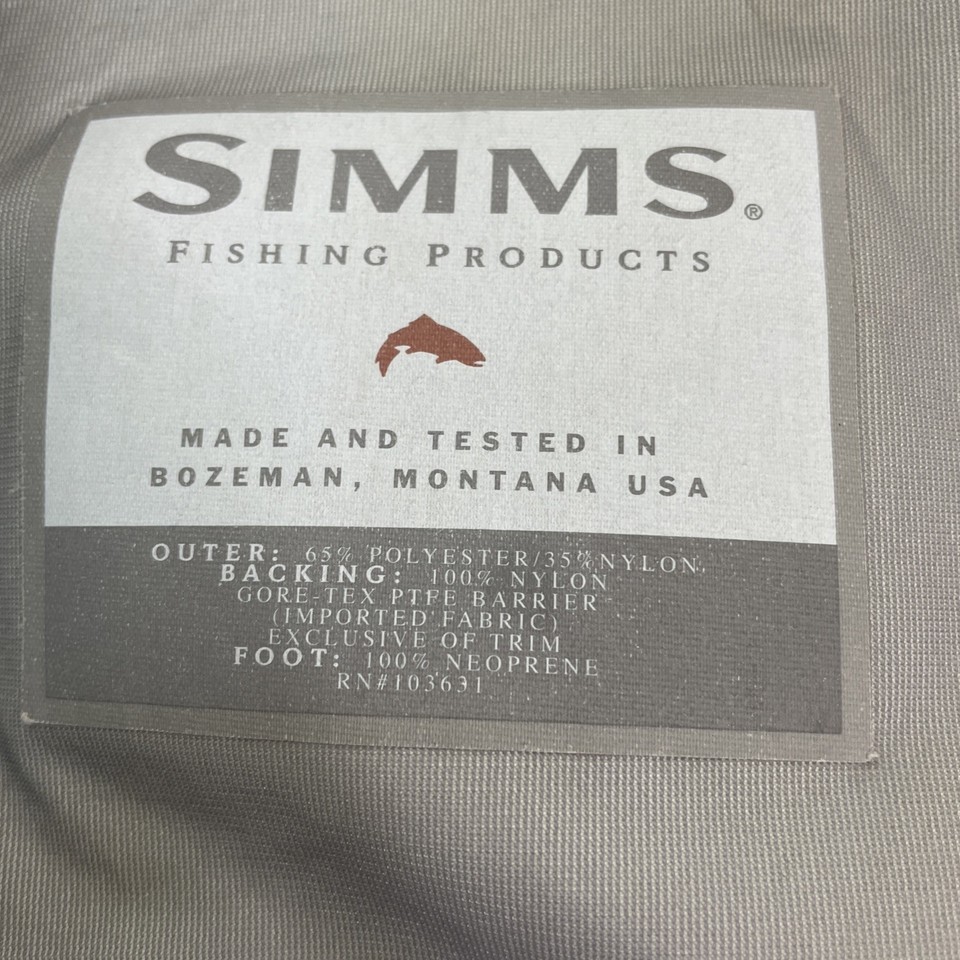 SIMMS Gore-Tex Fishing Bib Overall Chest Waders Sz XLS NO BELT See Pics ...