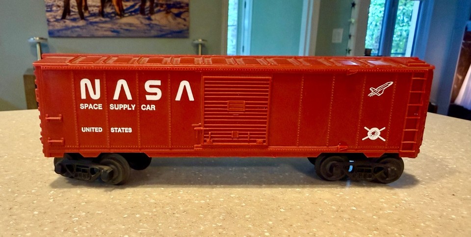 Williams O Scale NASA Train Set Engine Flat Box Caboose in Very Good ...