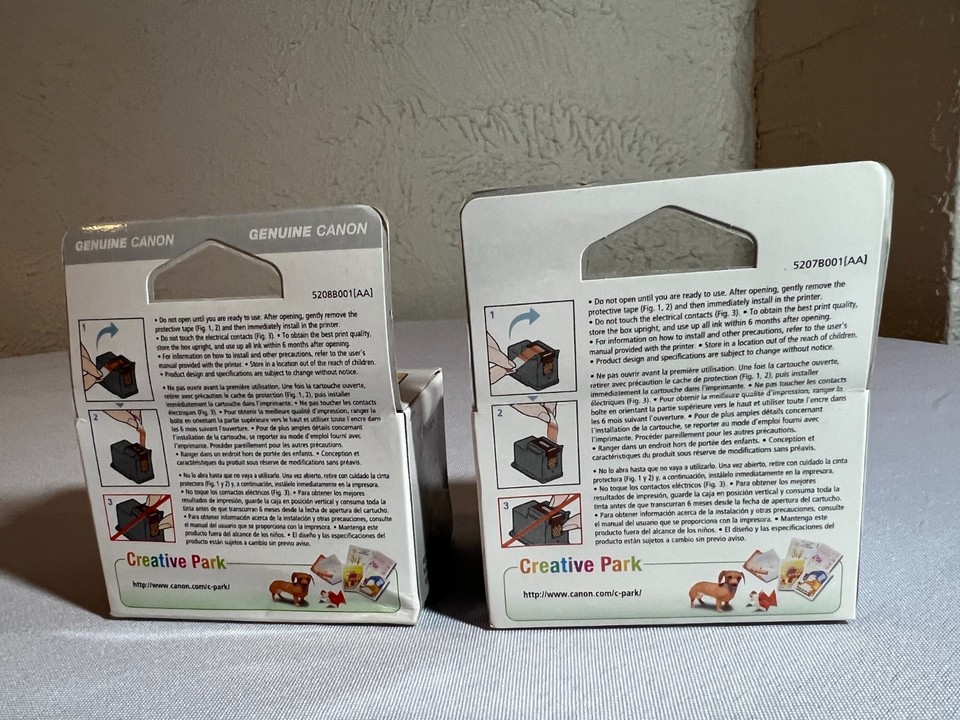 GENUINE CANON PG-240XL Black CL-241XL Tri-Color High Yield Ink SEALED ...