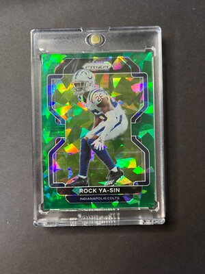 2021 Prizm Rock Ya-Sin #28 Green Ice SP Indianapolis Colts | eBay