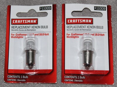 2 Craftsman Genuine OEM Replacement 16.8v 18.0v Xenon Bulbs Work Lights ...