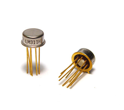 2x National LM311H / LM311 H / LM 311 H Comparator IC, Metal Can & Gold ...