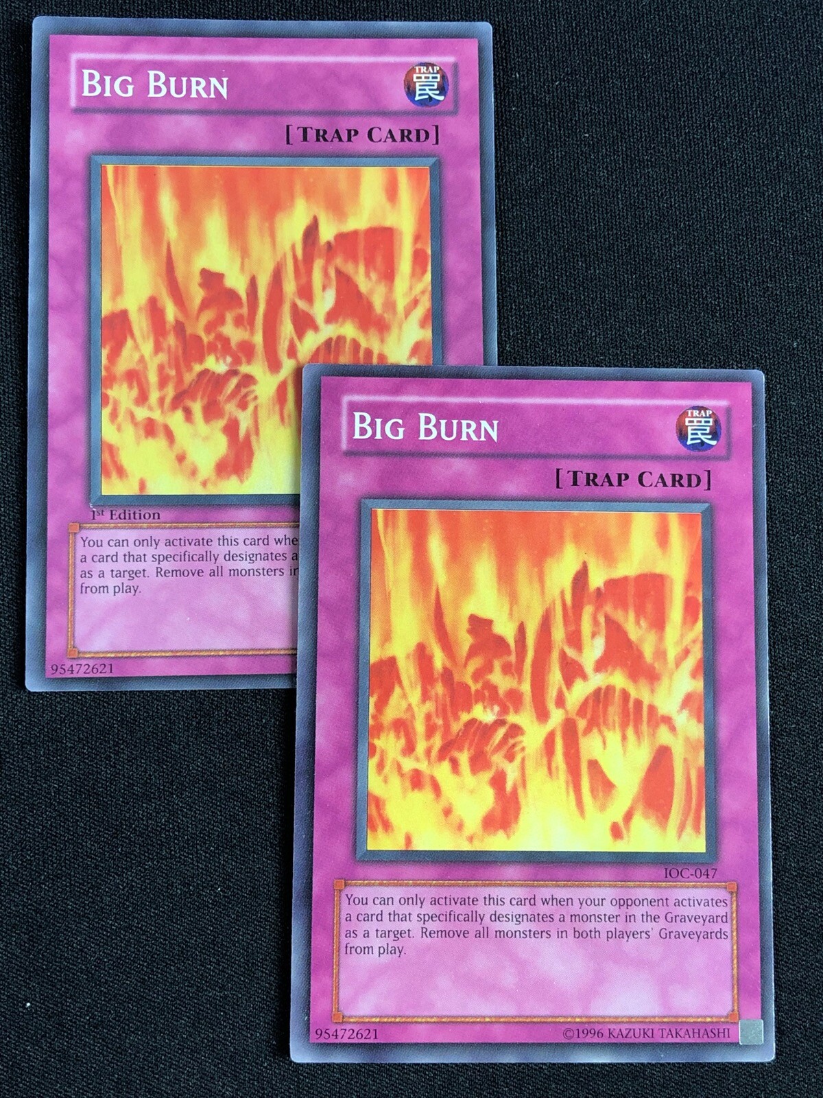 YUGIOH BIG BURN IOC-047 SUPER X2 HP/CREASES | eBay