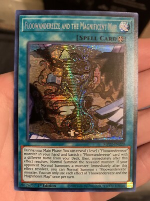 Yugioh x1 Floowandereeze and the Magnificent Map MP22-EN220 Secret Rare ...