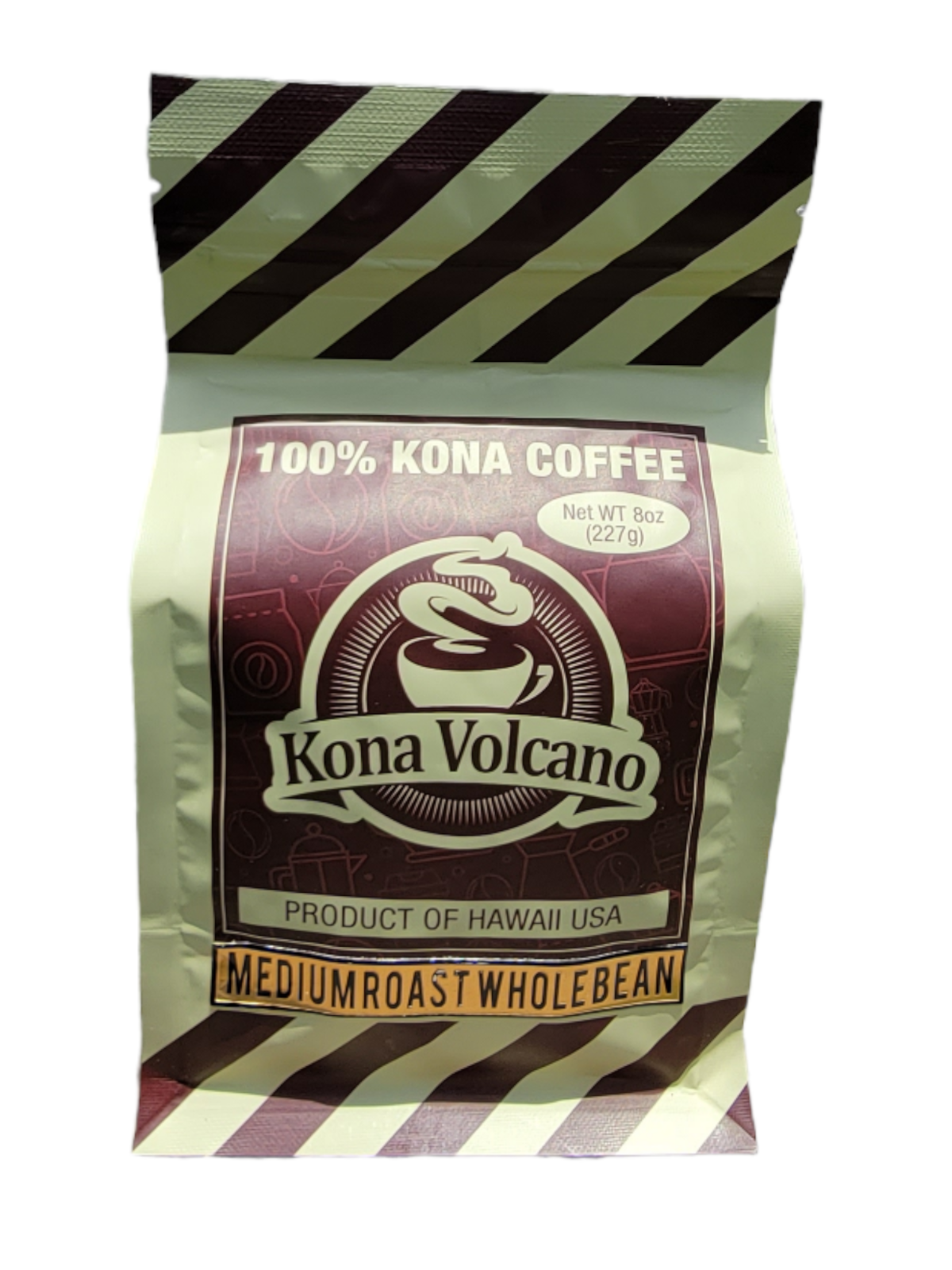Kona Volcano Coffee Whole Bean 8.0oz bag - Medium Dark Roast | eBay