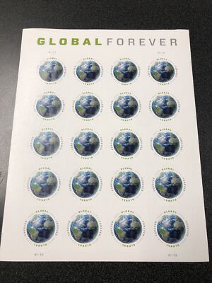 US 4740 Global Forever Stamps Sheet of 20 Mint Never Hinged | eBay