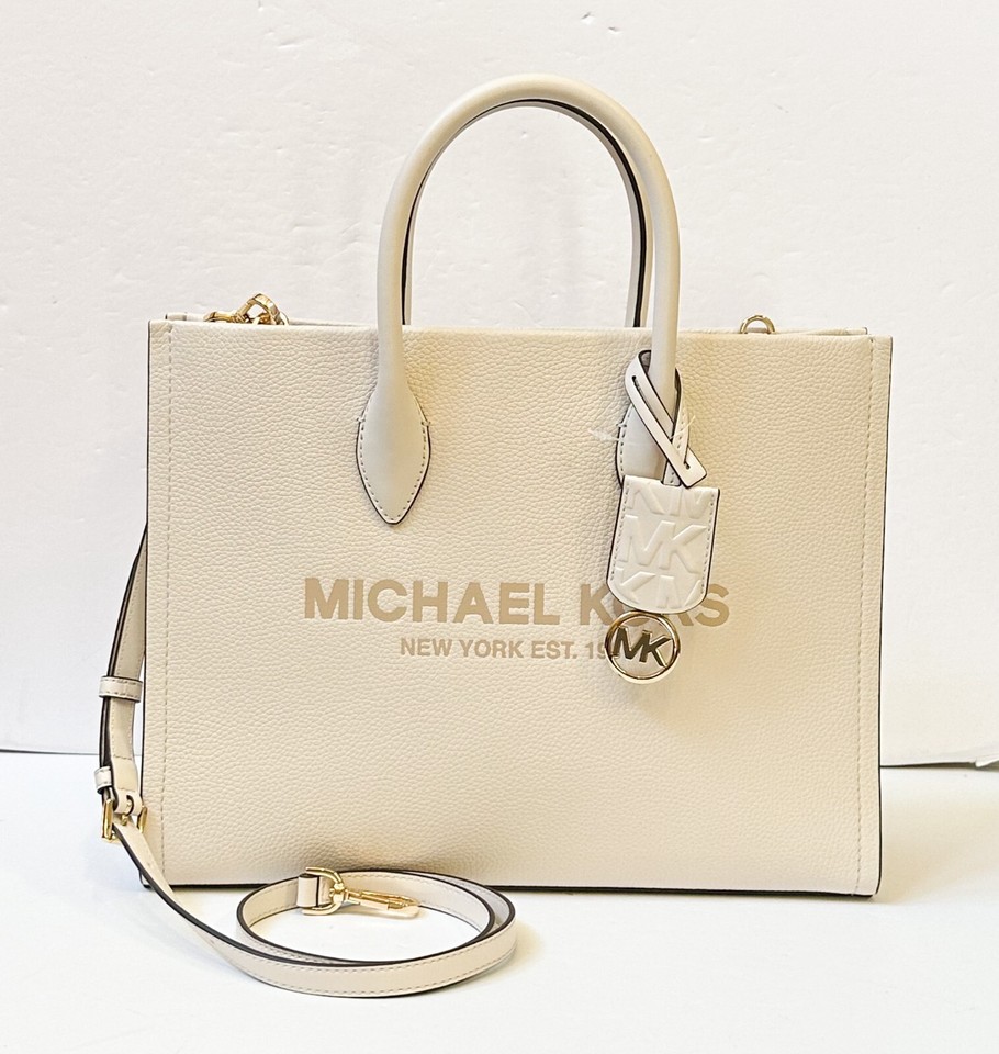 MICHAEL KORS MIRELLA MEDIUM EAST WEST TOTE SHOULDER CROSSBODY BAG PURSE | eBay