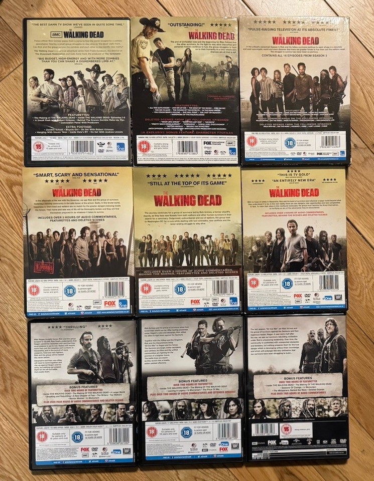 The Walking Dead Dvd - Complete Seasons 1-9 Box Sets Collection | eBay UK