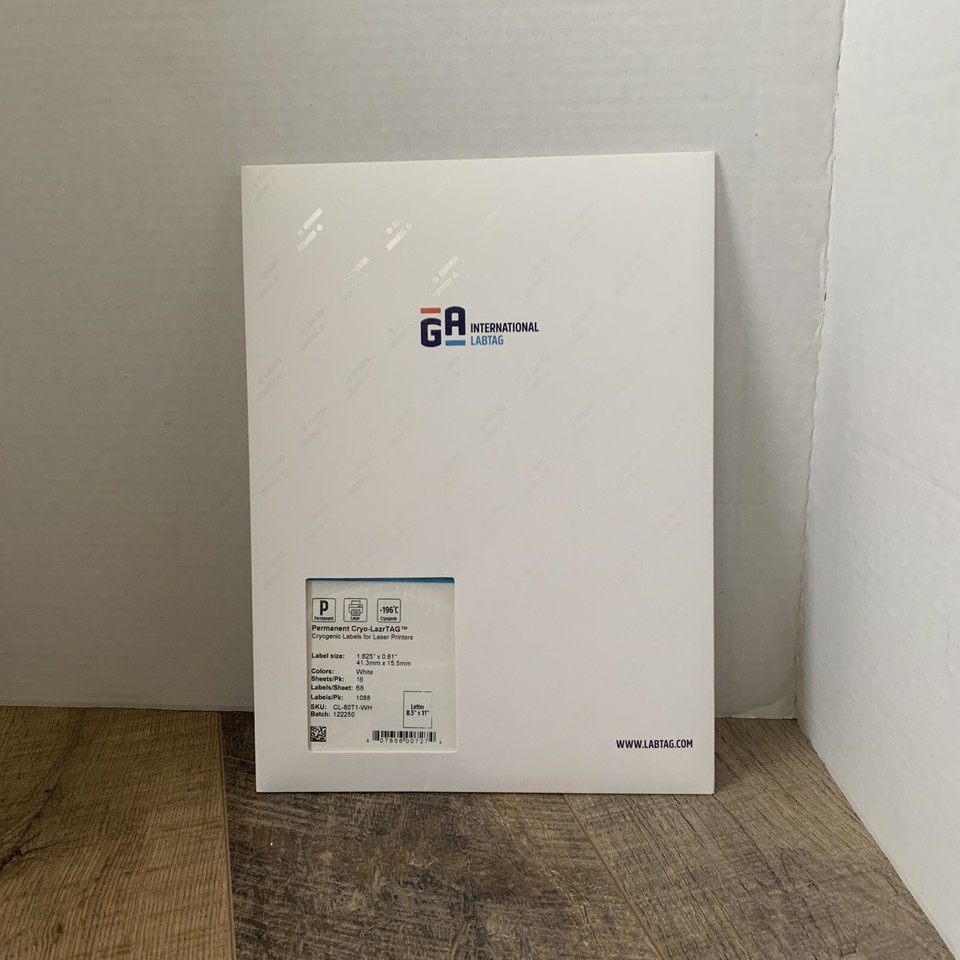 LabTAG CL-80T1-WH Cryo-LazrTag Cryogenic Label for Laser Printers | eBay