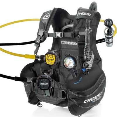 Cressi Sub Start Scuba complete diving equipment BCD and regulators | eBay