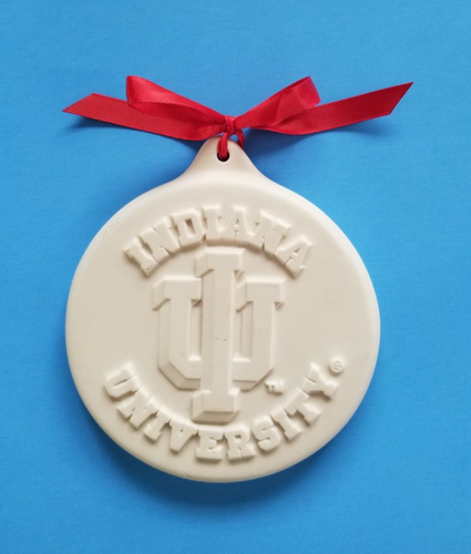 INDIANA UNIVERSITY IU Cookie Mold Pfaltzgraff 5" dia RARE Hoosiers Gift ...