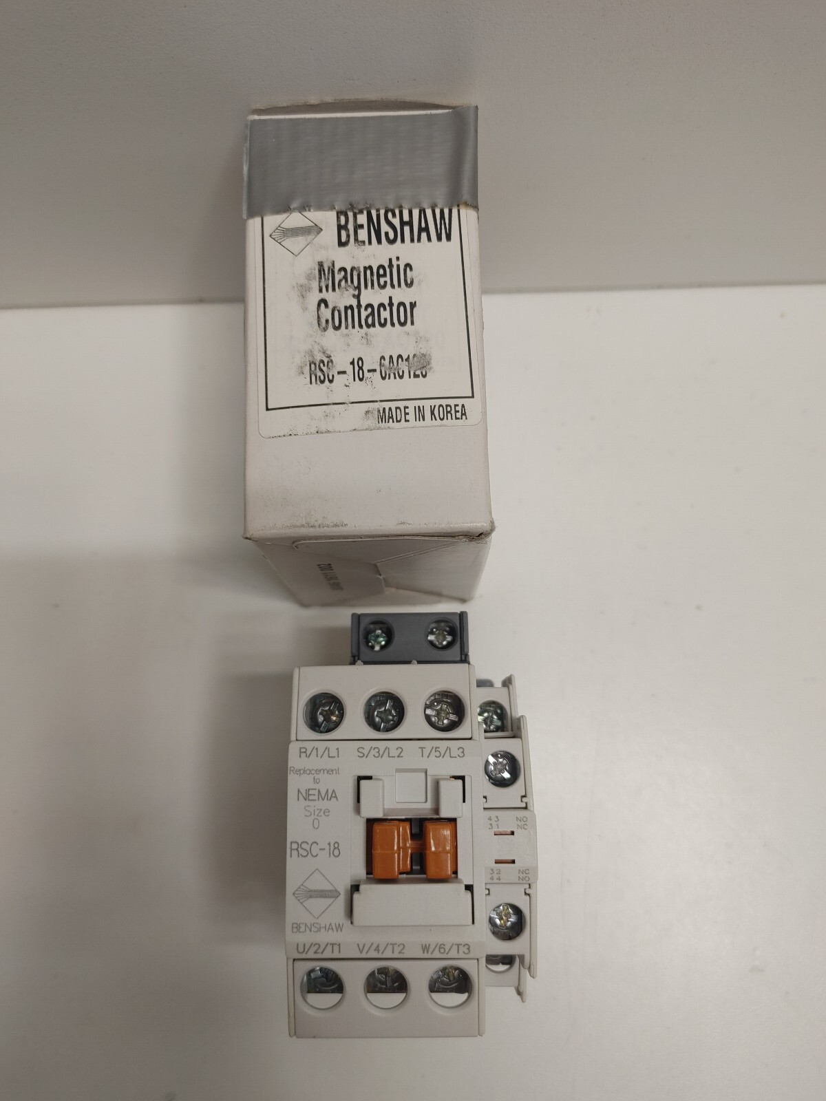 OLD STOCK BENSHAW 3P 1NO/1NC 120V COIL MAGNETIC CONTACTOR RSC-22-6AC120 ...