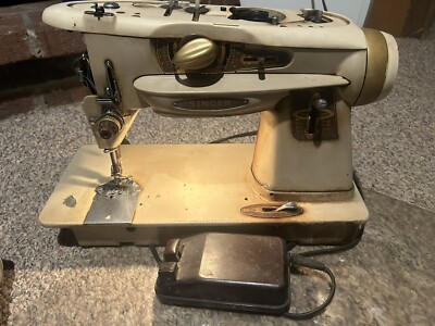VINTAGE SINGER SEWING MACHINE ROCKETEER MODEL 500A Mid Century Modern ...
