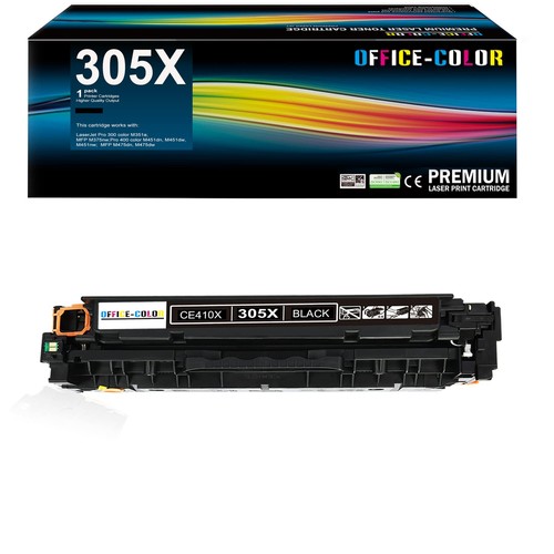 305X Black High-Yield Toner Cartridge CE410X Replacement for HP ...