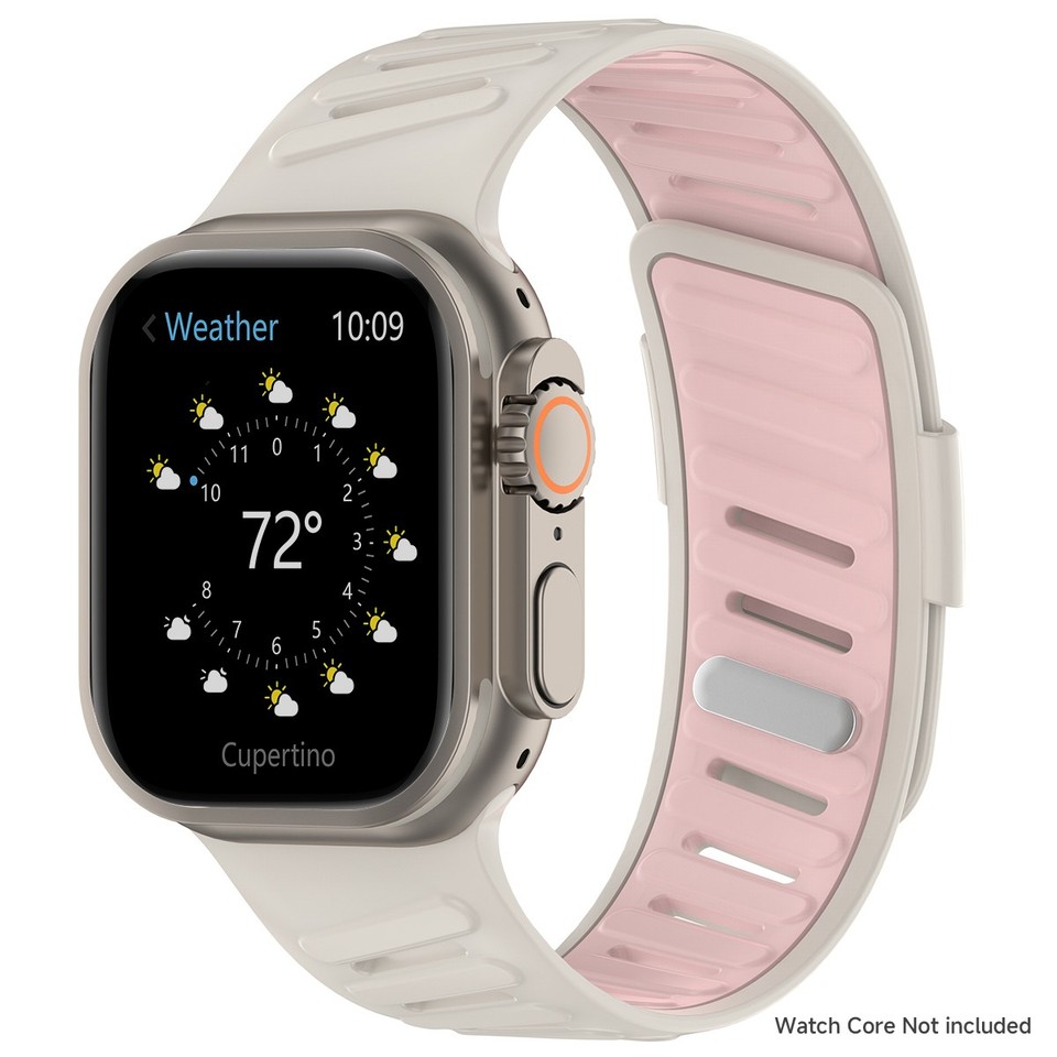 Silicone Watch Band For Apple Watch Ultra3 SE 11 10 9876543 Slanted ...