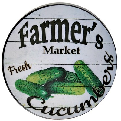Farmer’s Market Cucumbers Aluminum Sign – Rustic Produce Décor – 11.75 ...