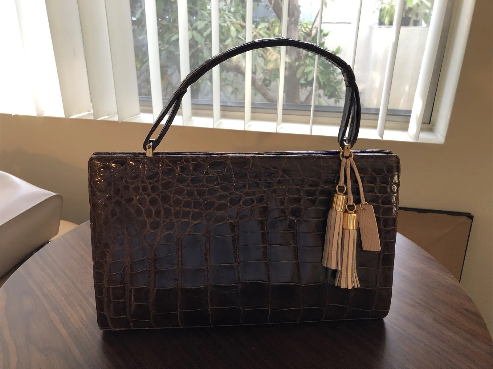 Authentic Alligator Handbag (made in Germany) - Gem