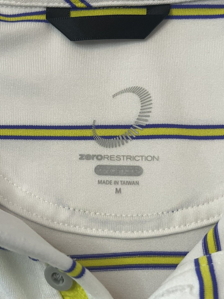 Zero Restriction Golf Polo Shirt M White | eBay