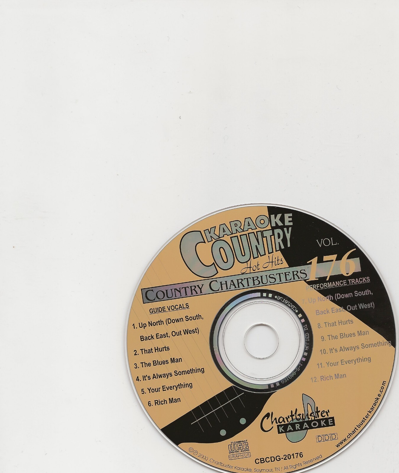 KARAOKE CHARTBUSTER CD+G COUNTRY HOT HITS 6+6 VOL. 176 #20176 | eBay