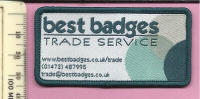 Best Badges Trade Service cloth patch badge. | eBay UK